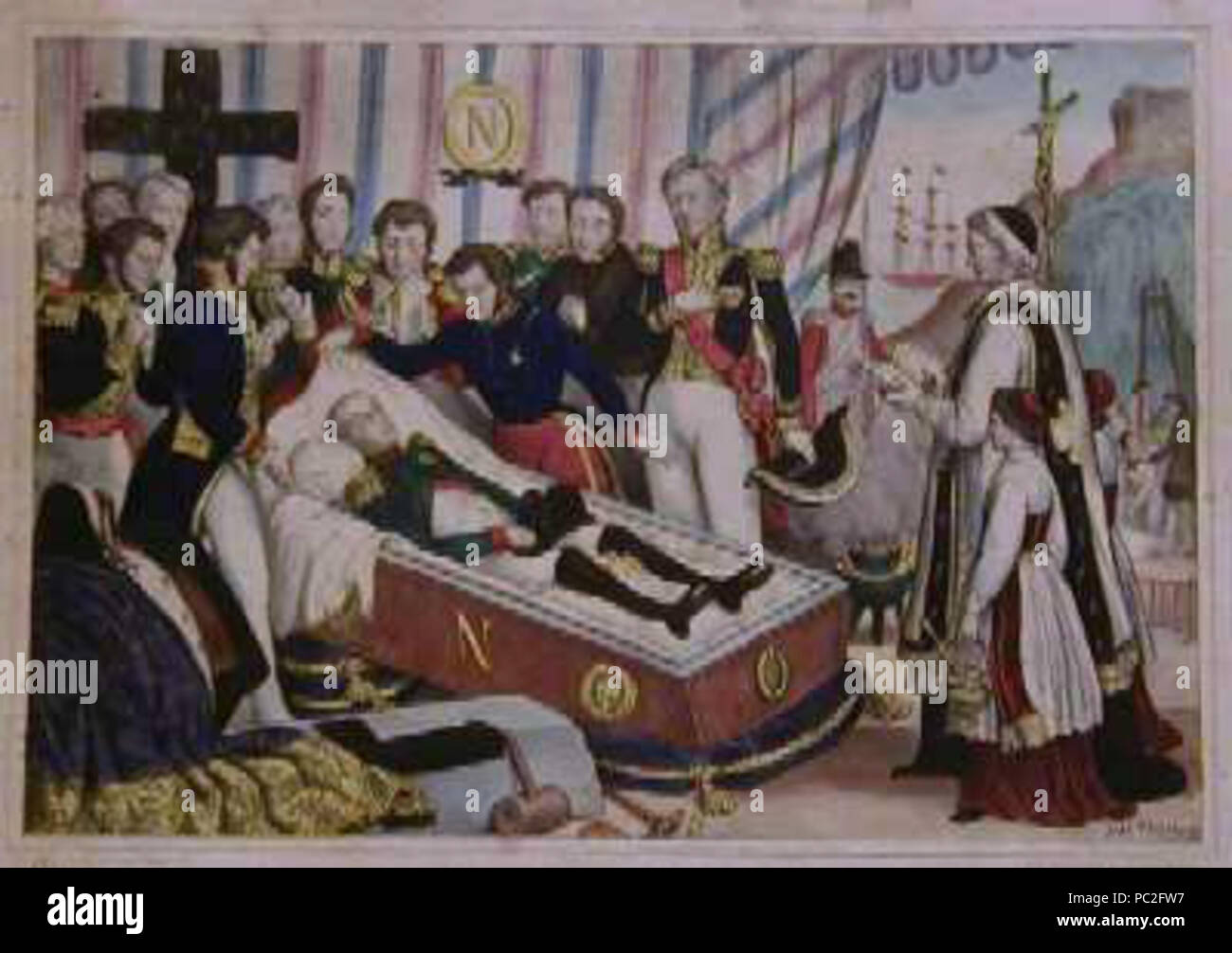 457 Opening the Napoleon's coffin Stock Photo - Alamy