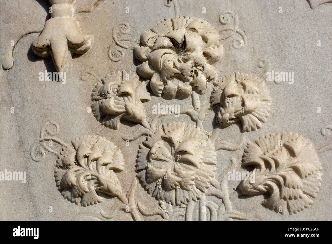 Ottoman marble carving art in detail Stock Photo - Alamy
