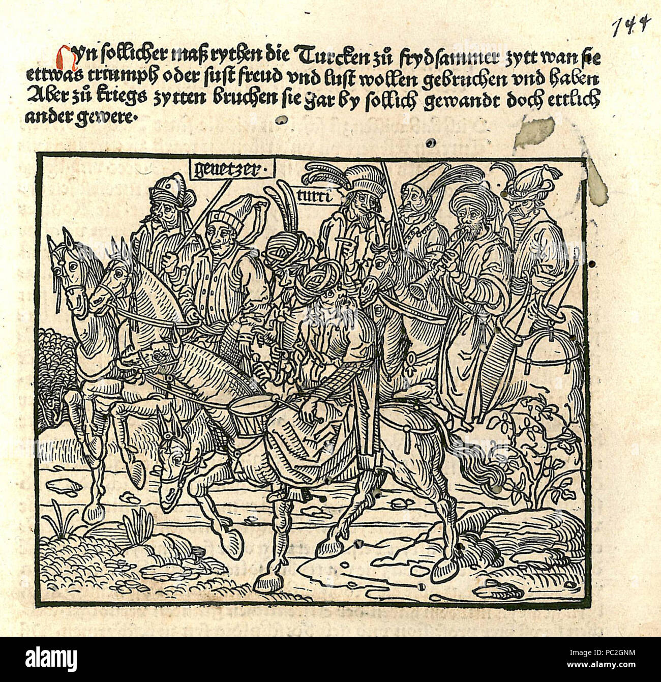 460 Ottoman cavalry during the Siege of Rhodes - Breydenbach Bernhard ...