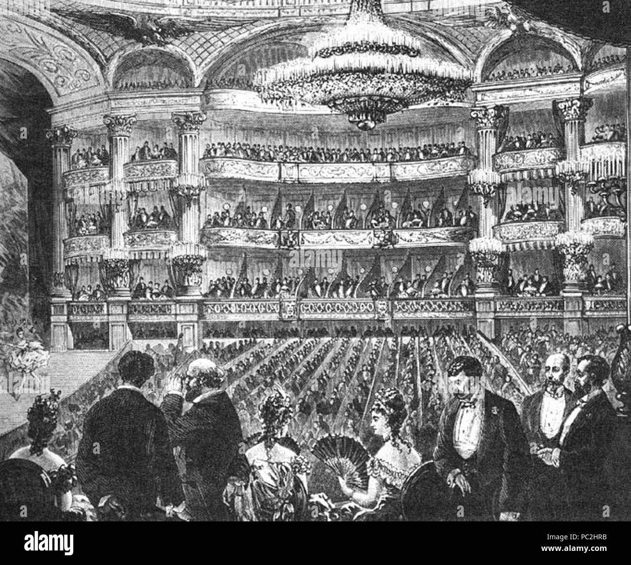 Image 19th century opera Black and White Stock Photos & Images - Alamy