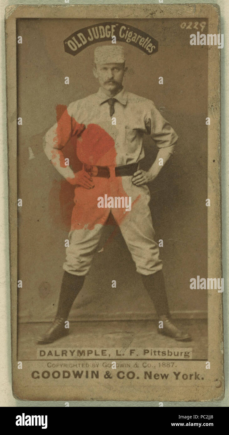 Abner Dalrymple, Pittsburgh Alleghenys, baseball card portrait Stock ...