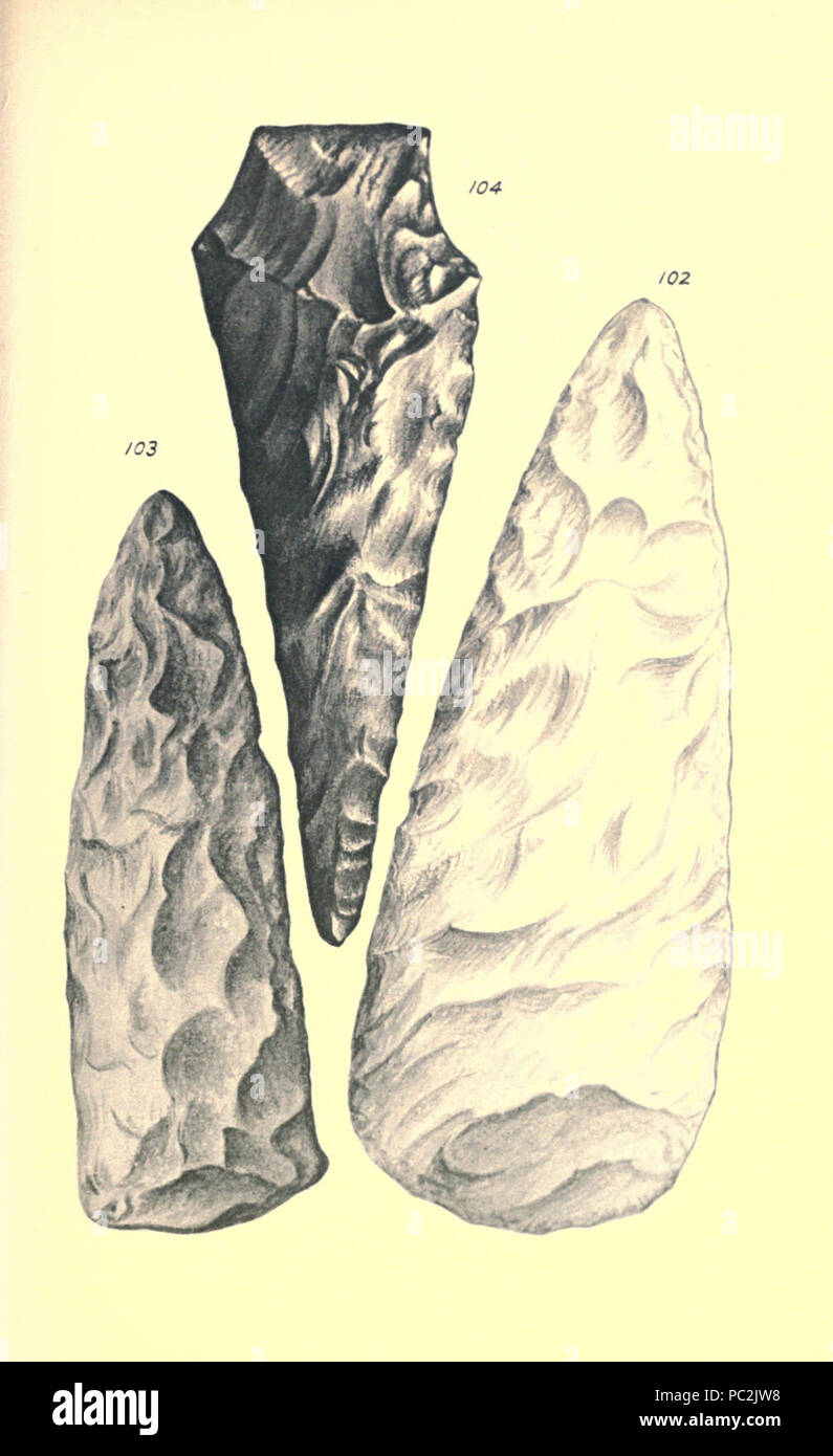 Aboriginal chipped stone implements of New York Stock Photo - Alamy