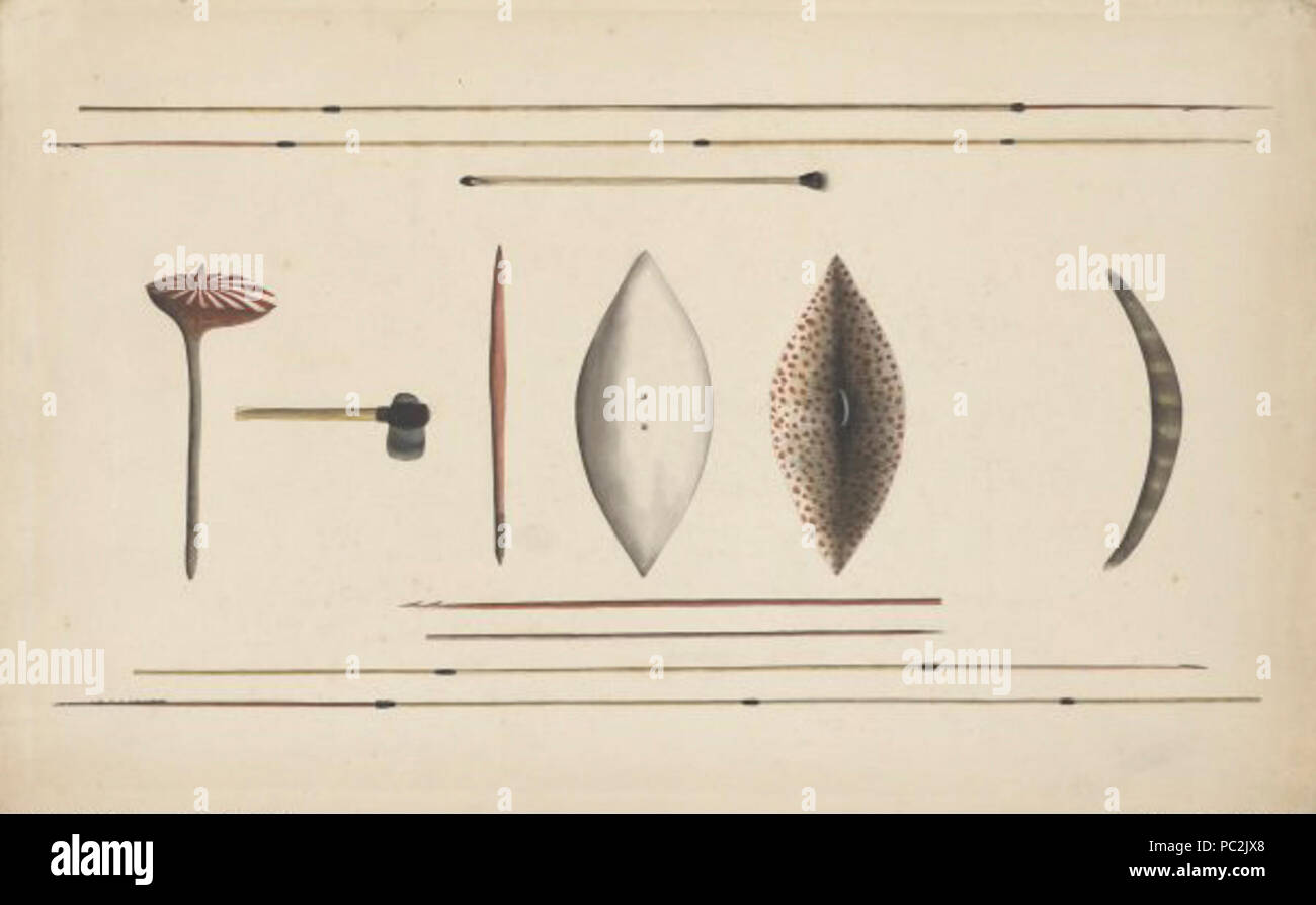 Aboriginal hunting implements and weapons2 Stock Photo - Alamy