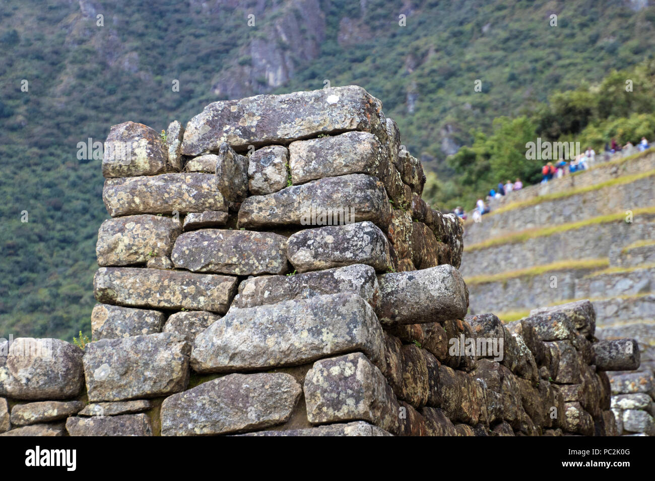 Ancient Inca Ruins at Machu Picchu Stock Photo - Alamy