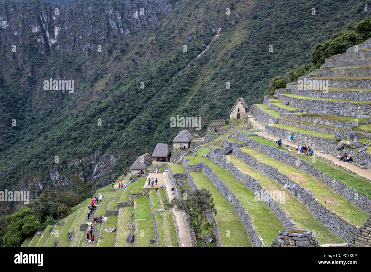 Ancient Inca Ruins at Machu Picchu Stock Photo - Alamy