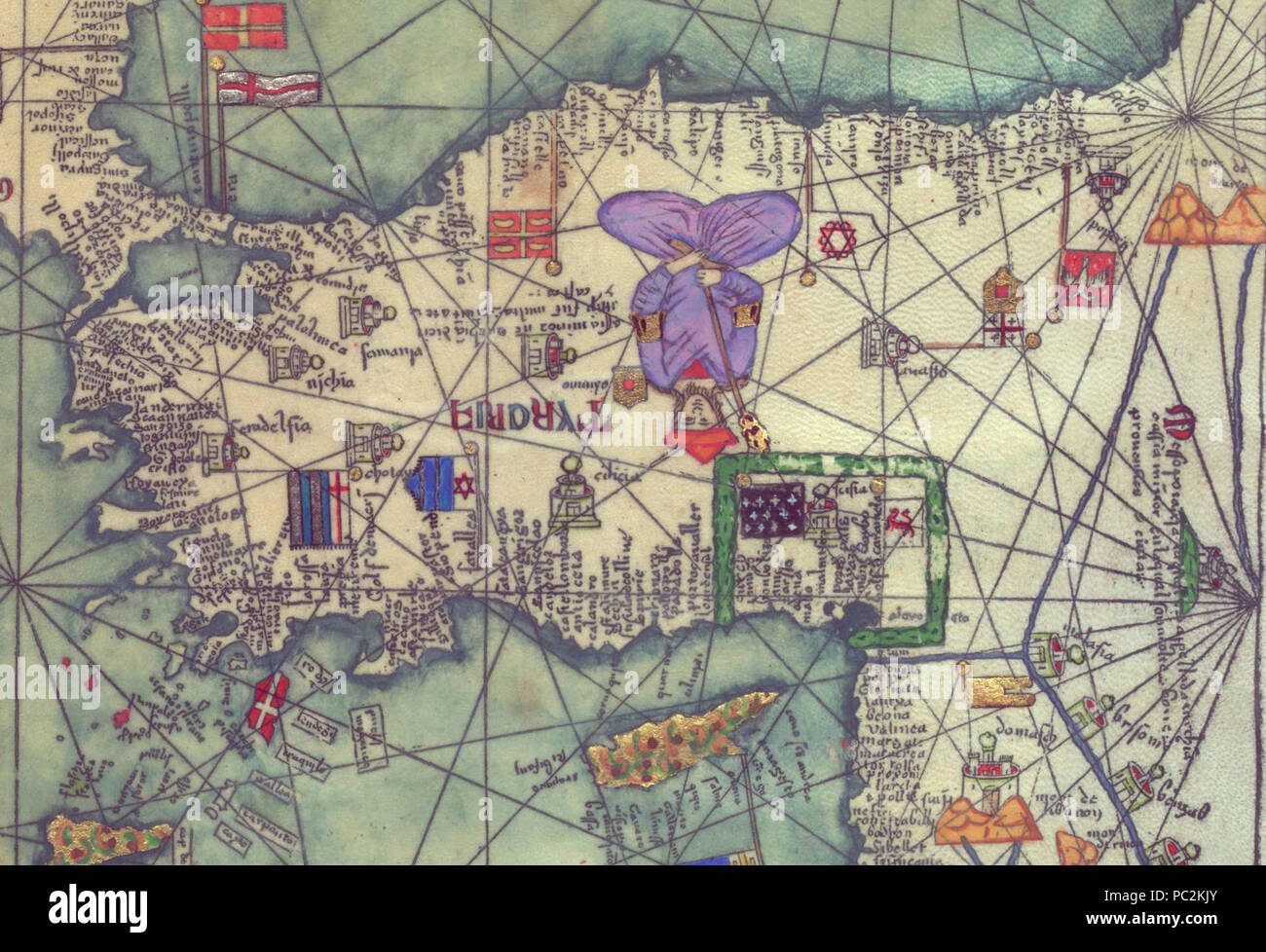 Abraham cresques atlas hi-res stock photography and images - Alamy