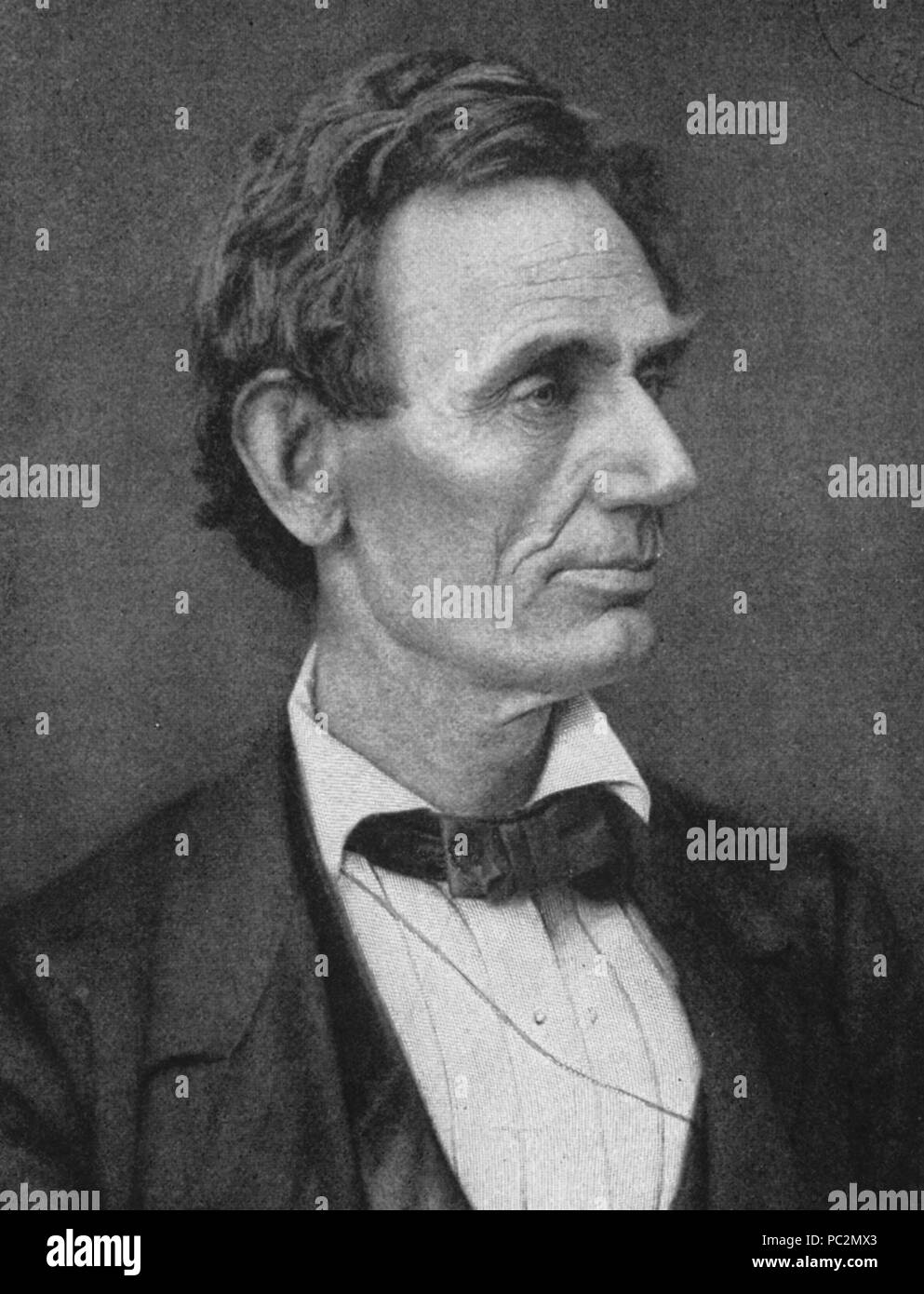 Abraham Lincoln by Alexander Hesler Stock Photo - Alamy