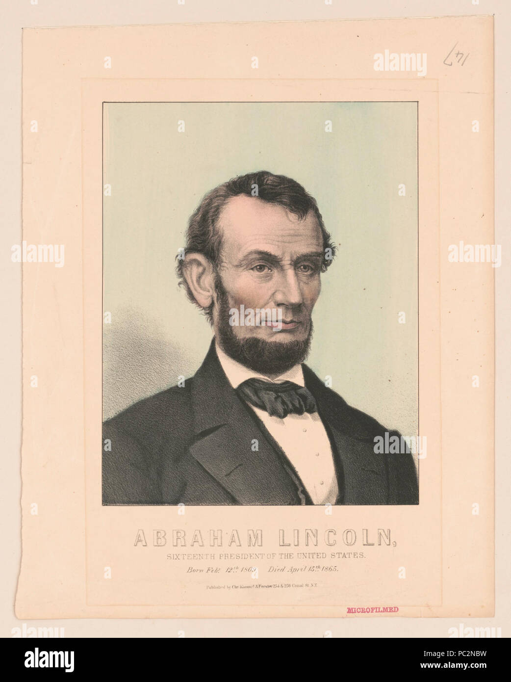 Where president abraham lincoln died hi-res stock photography and ...