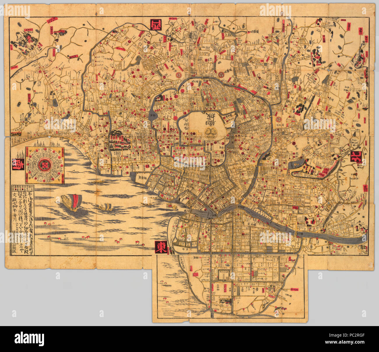 Edo era tokyo map hi-res stock photography and images - Alamy