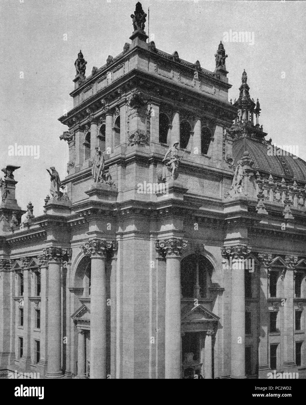 Academy Architecture 1895 Deutsches Reichstagsgebäude Berlin Geheimrath ...