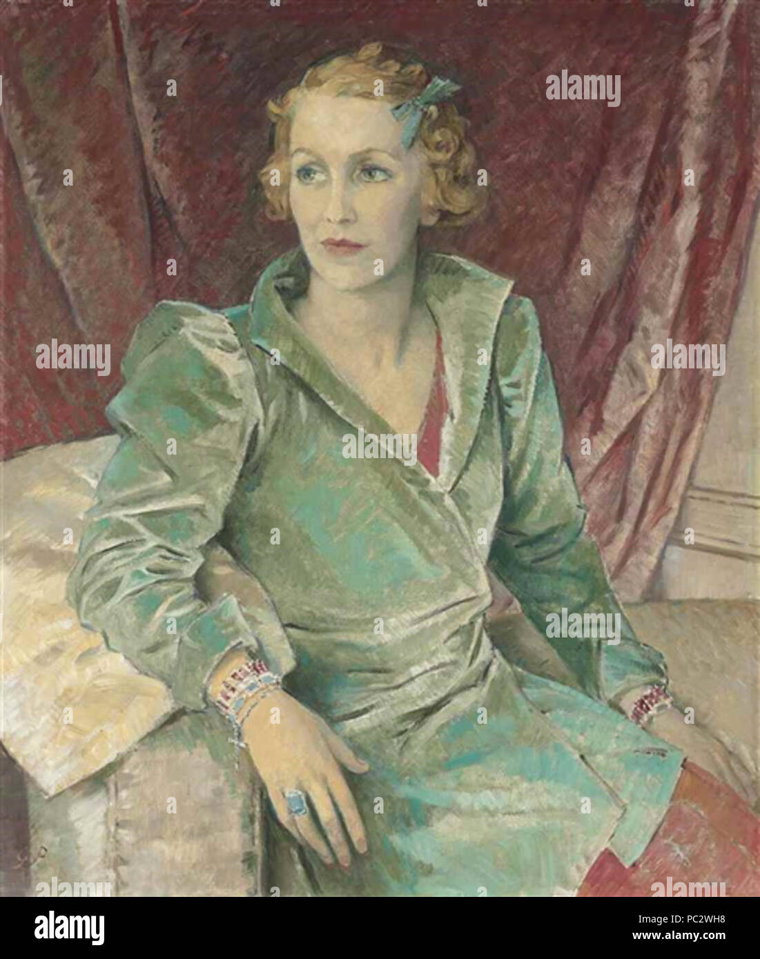 496 Portrait of Lady Benthall, circa 1935 Stock Photo - Alamy