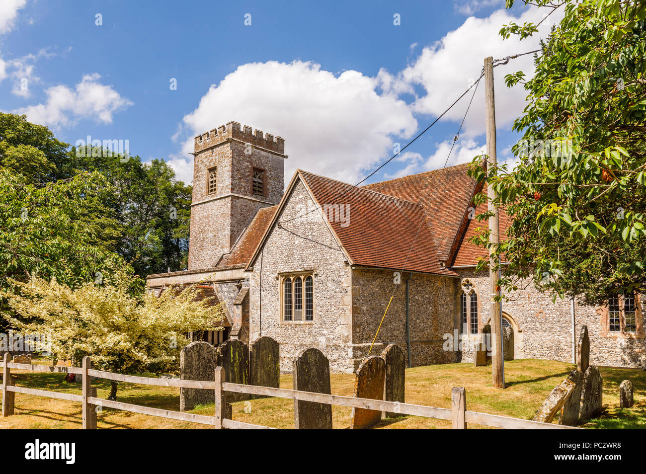 St Michael & All Angels' Church, a traditional 12th century church in ...