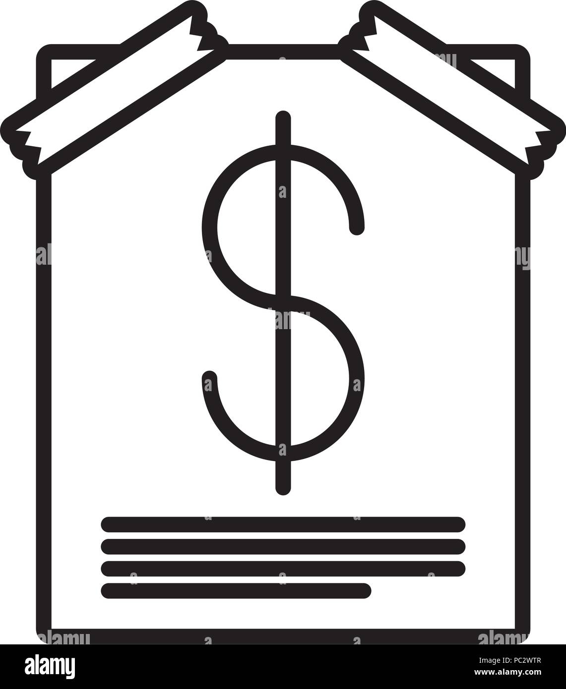 invoice icon over white background, vector illustration Stock Vector ...