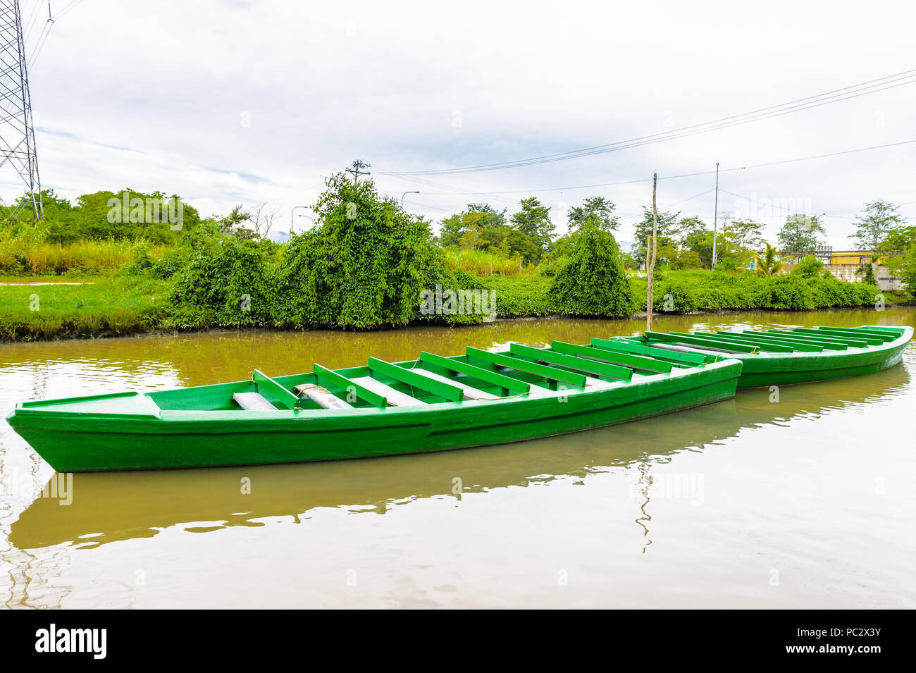 Touristic boats in Trinidad and Tobago, SOuth America Stock Photo - Alamy