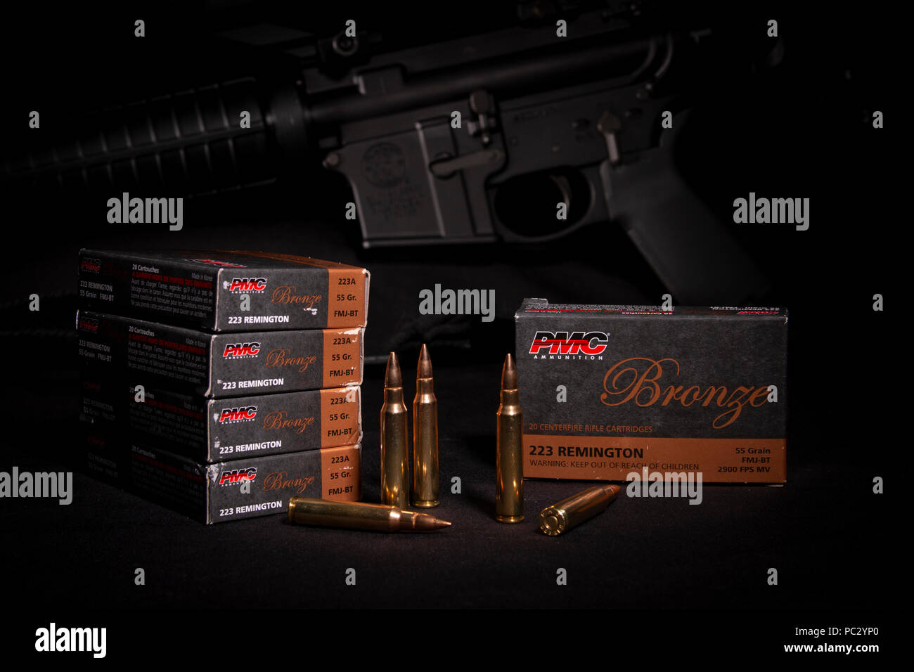 PMC Bronze .223 Ammunition Stock Photo - Alamy