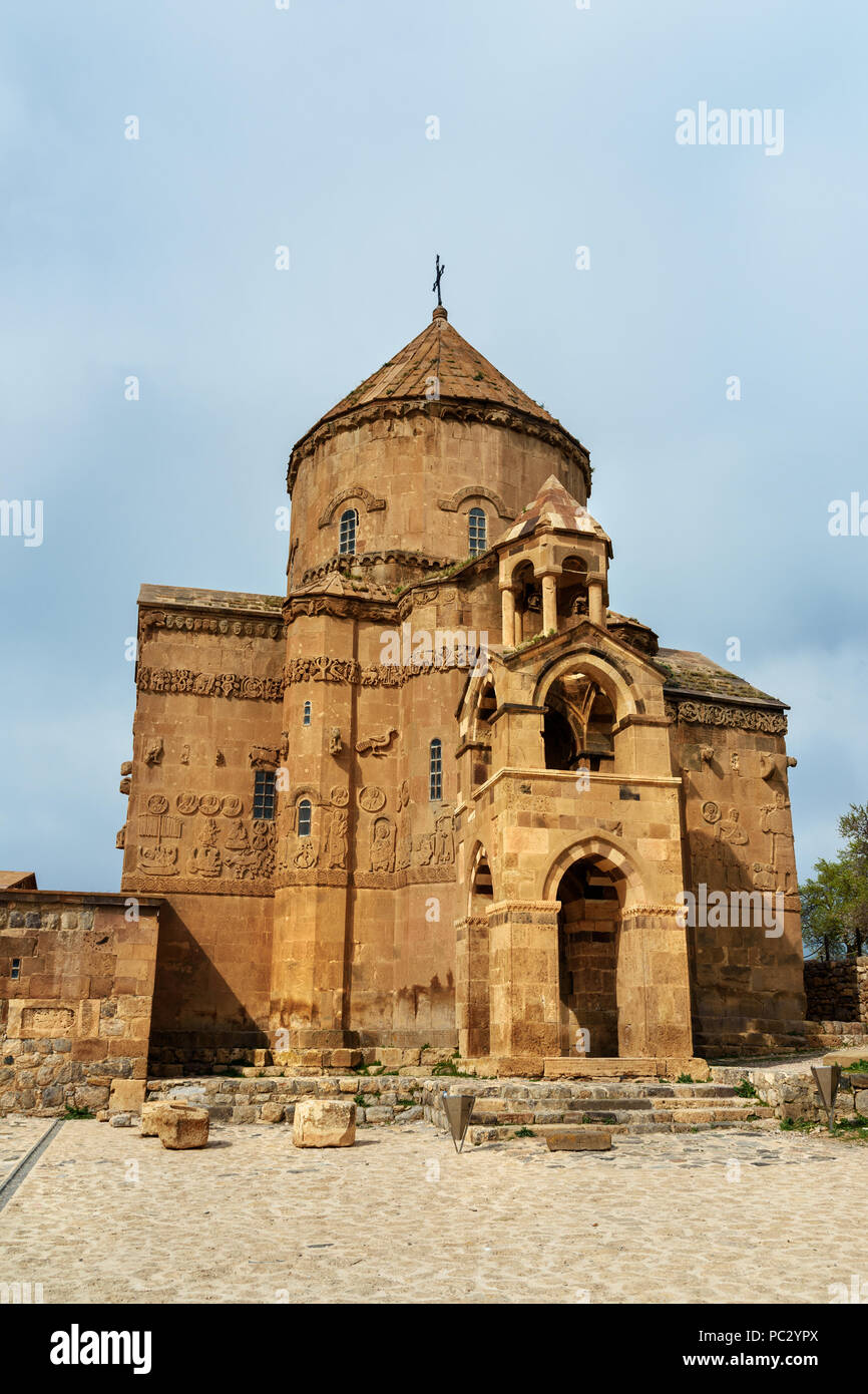 Armenian Cathedral Church of Holy Cross on Akdamar Island. Van Lake ...