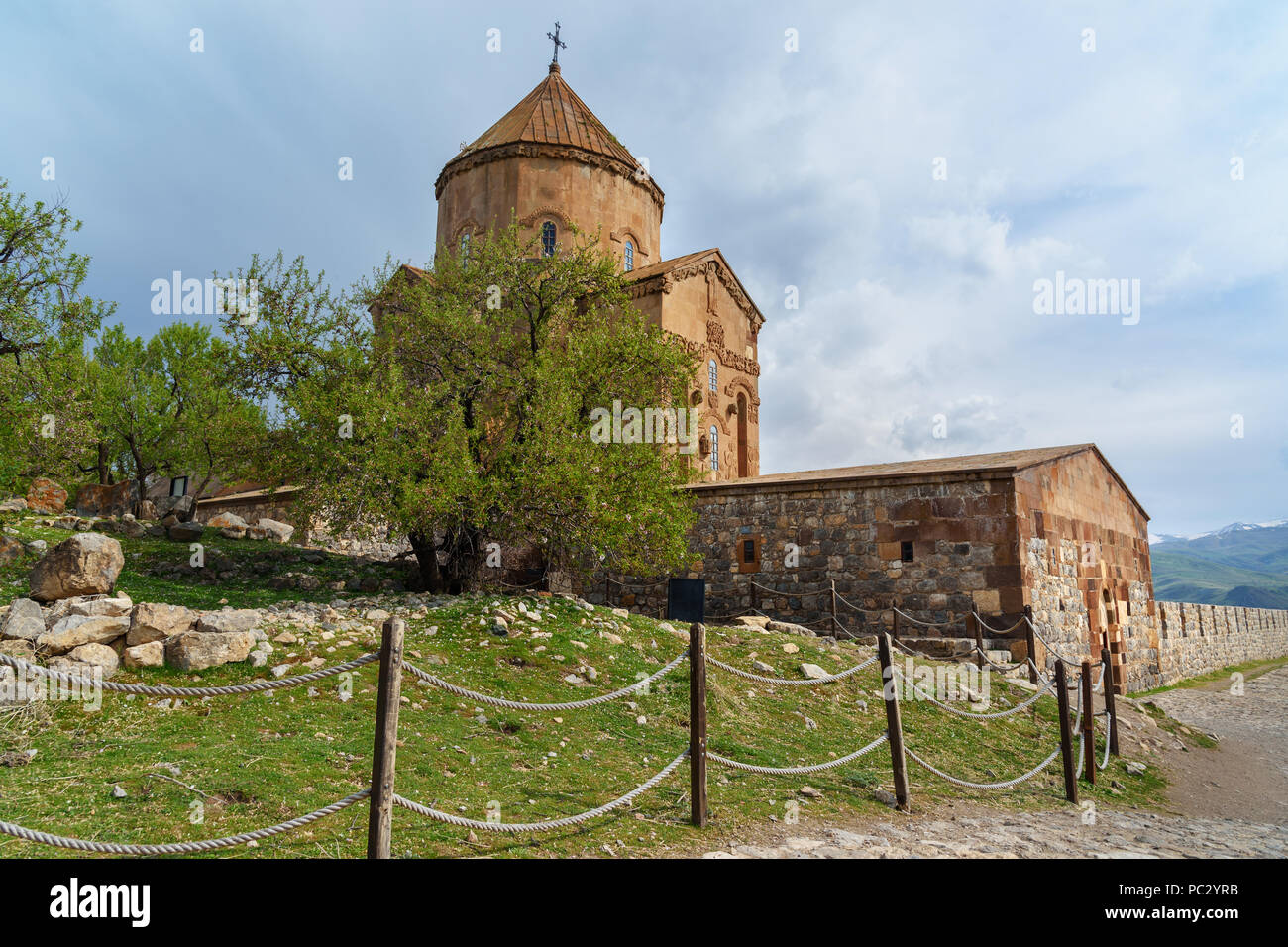 Armenian Cathedral Church of Holy Cross on Akdamar Island. Van Lake ...