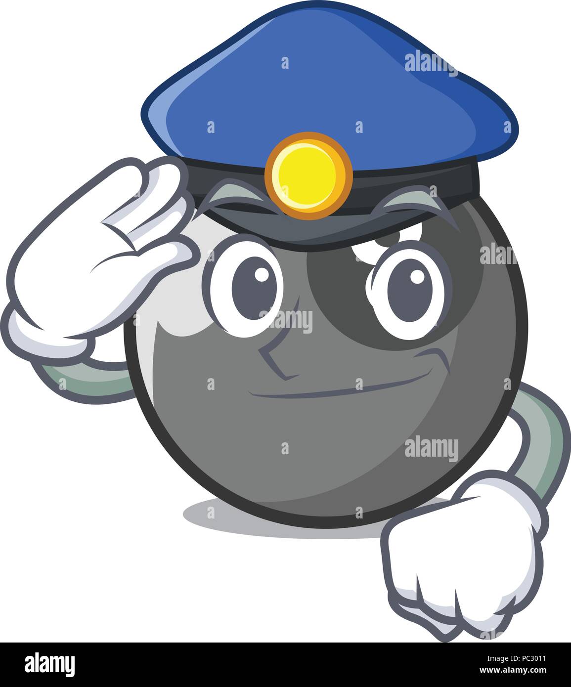 Police billiard ball character cartoon Stock Vector Image & Art - Alamy