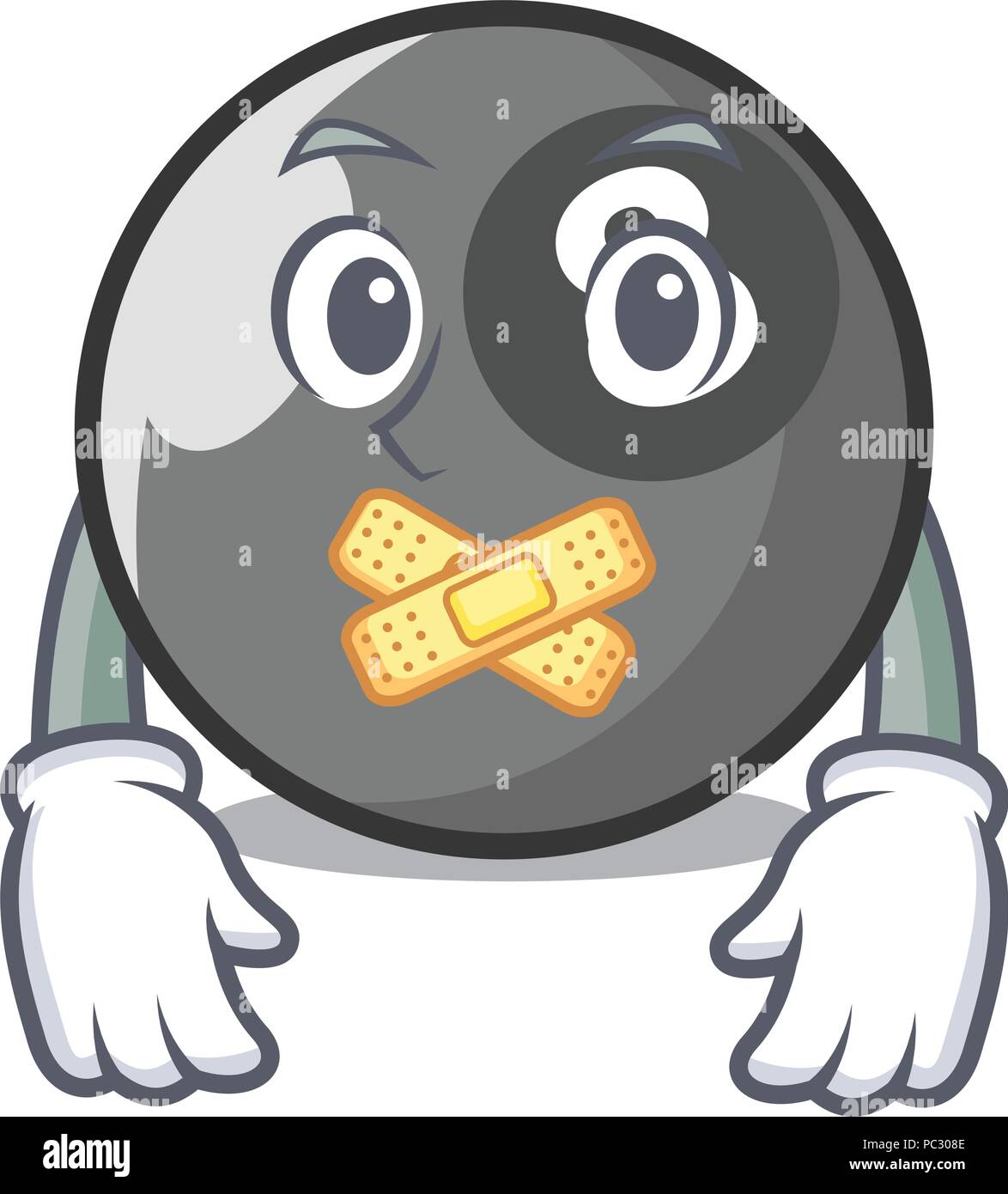 Silent billiard ball mascot cartoon Stock Vector Image & Art - Alamy