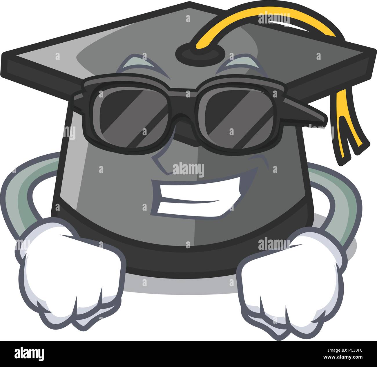 Super cool graduation hat character cartoon Stock Vector Image & Art ...