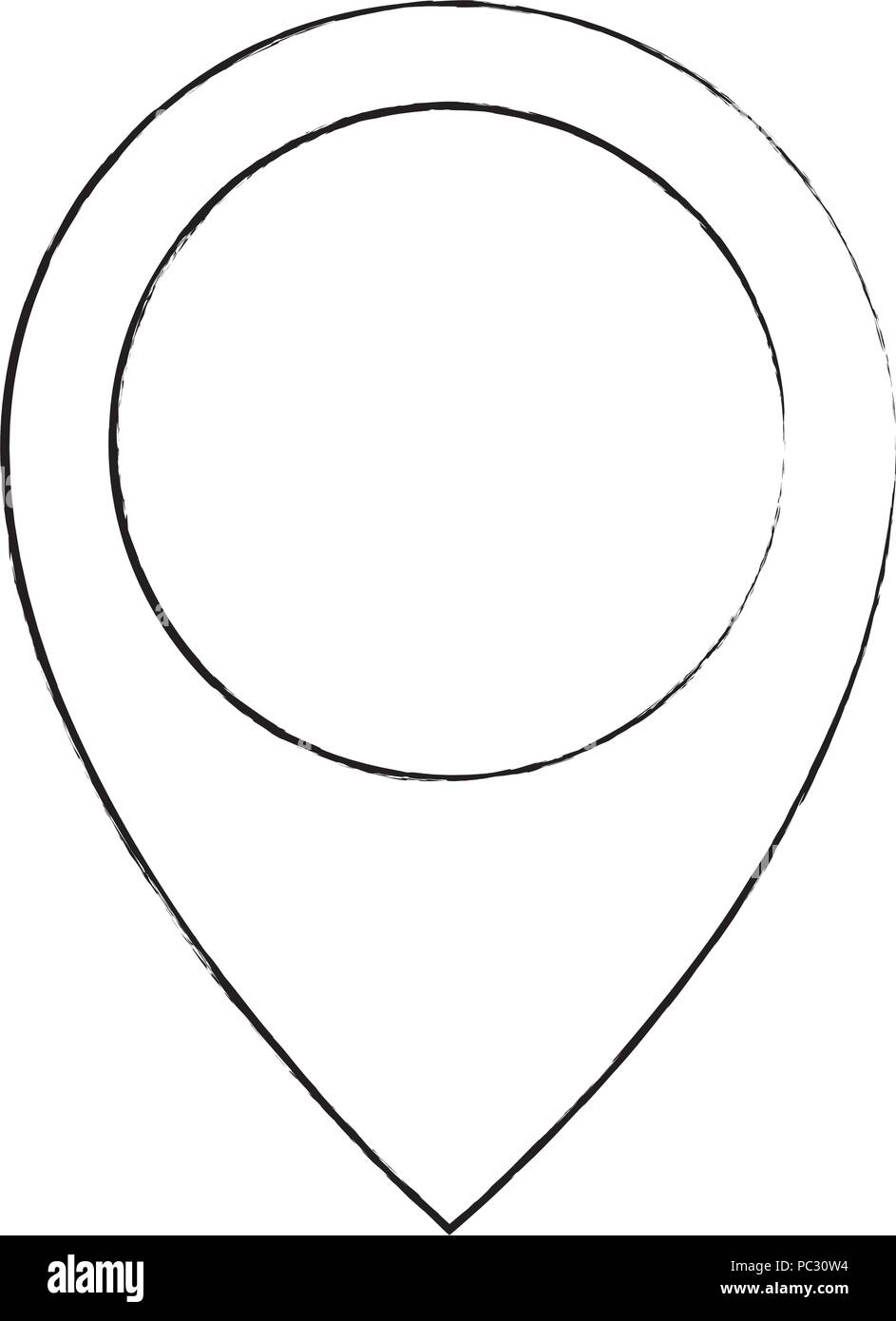 Location pin icon over Stock Vector Images - Alamy