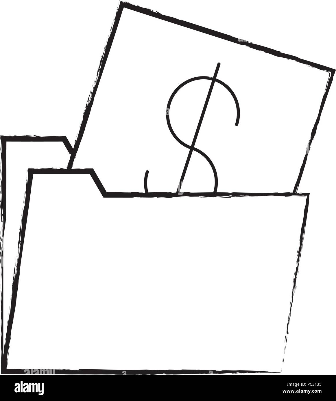 folder with invoice over white background, vector illustration Stock ...