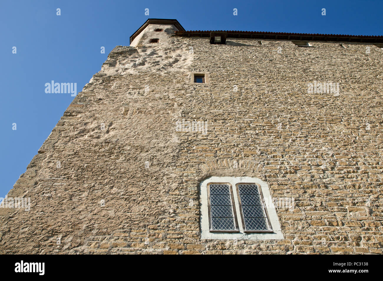 Medieval castle in Narva, Estonian border with Russia Stock Photo - Alamy