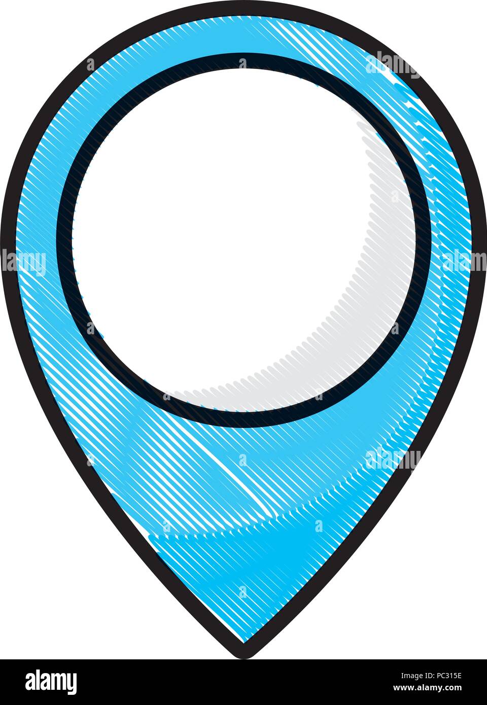 location pin icon over white background, vector illustration Stock ...