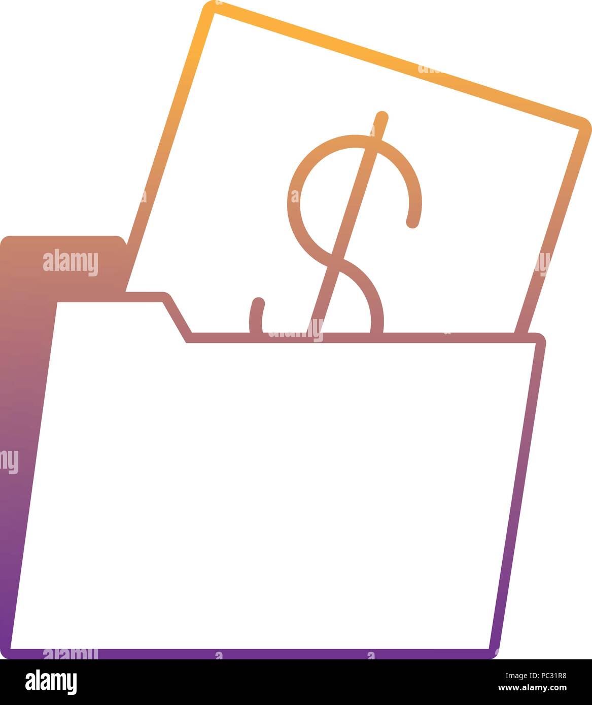 folder with invoice over white background, vector illustration Stock ...