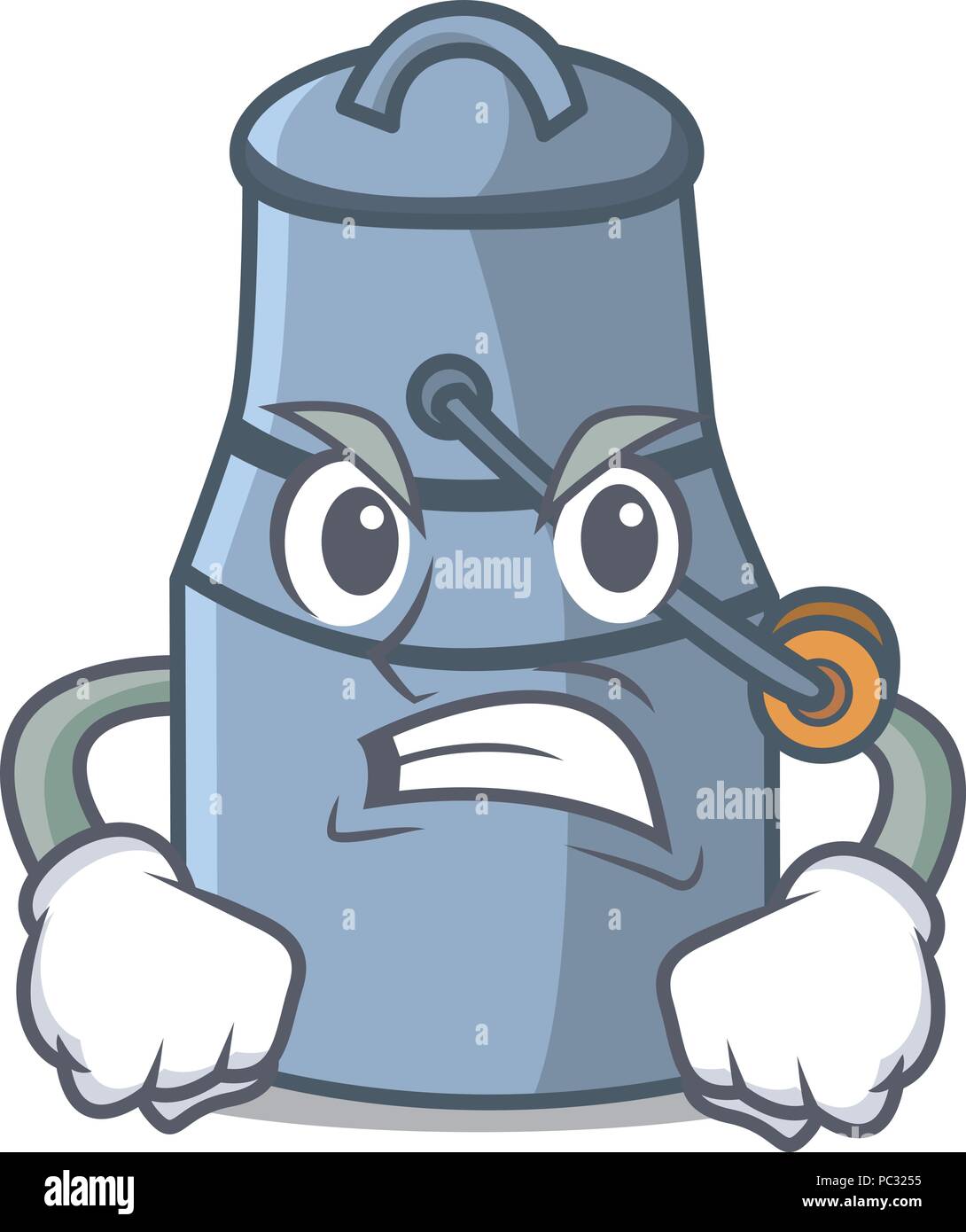 Angry milk can mascot cartoon Stock Vector Image & Art - Alamy