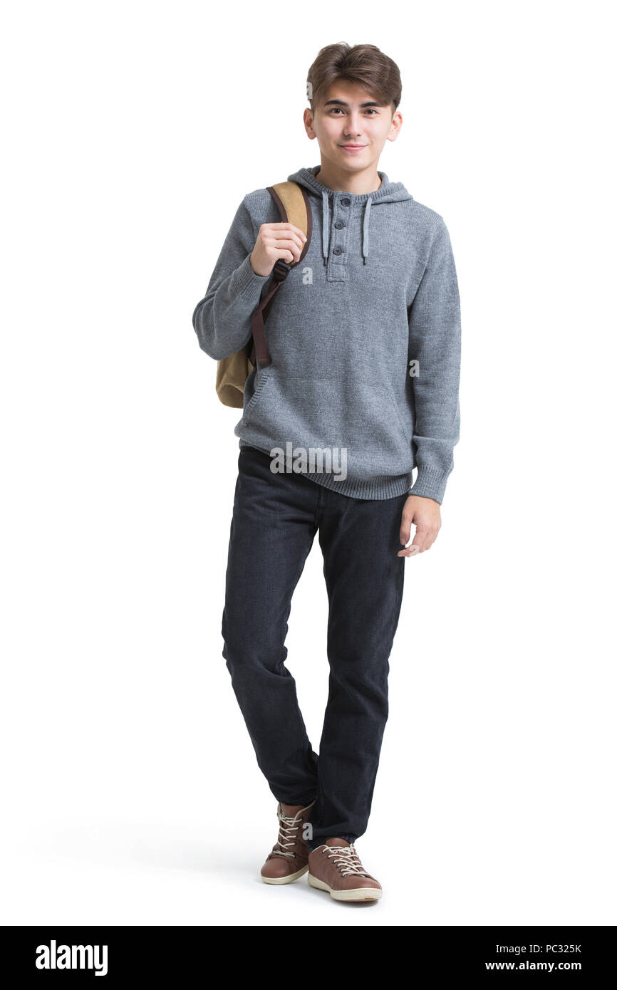 Portrait carefree asian man Cut Out Stock Images & Pictures - Alamy