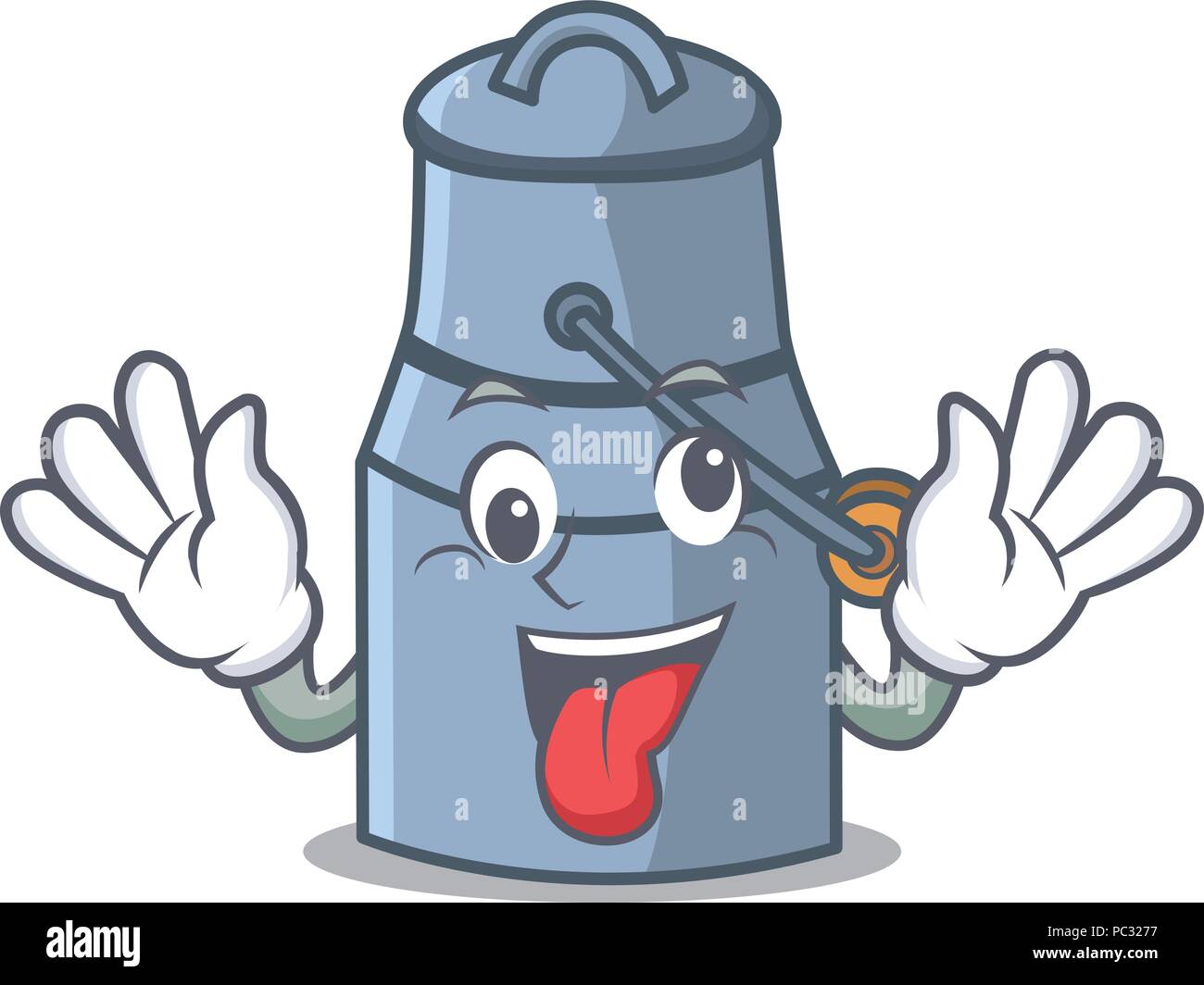 Crazy milk can mascot cartoon Stock Vector Image & Art - Alamy