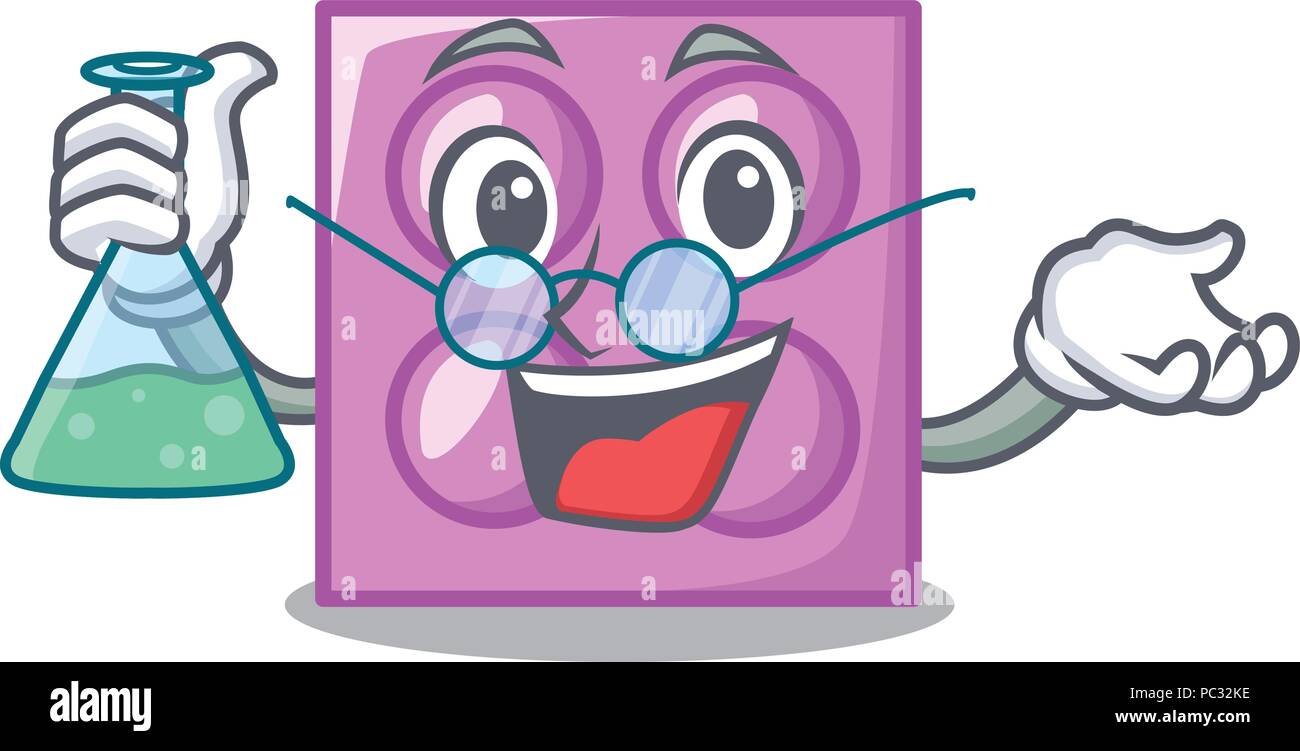 Professor toy brick character cartoon Stock Vector Image & Art - Alamy