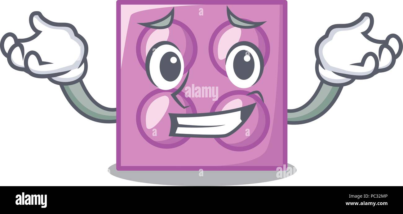 Grinning toy brick character cartoon Stock Vector Image & Art - Alamy