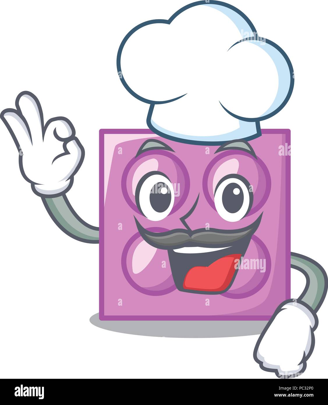 Chef toy brick character cartoon Stock Vector Image & Art - Alamy