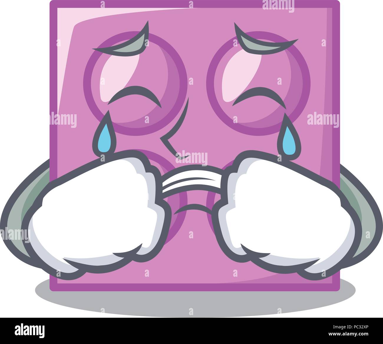 Crying toy brick mascot cartoon Stock Vector Image & Art - Alamy
