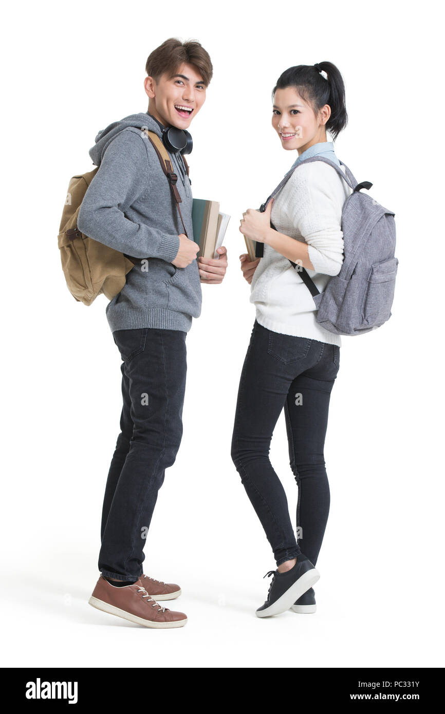 Students back view university Cut Out Stock Images & Pictures - Alamy