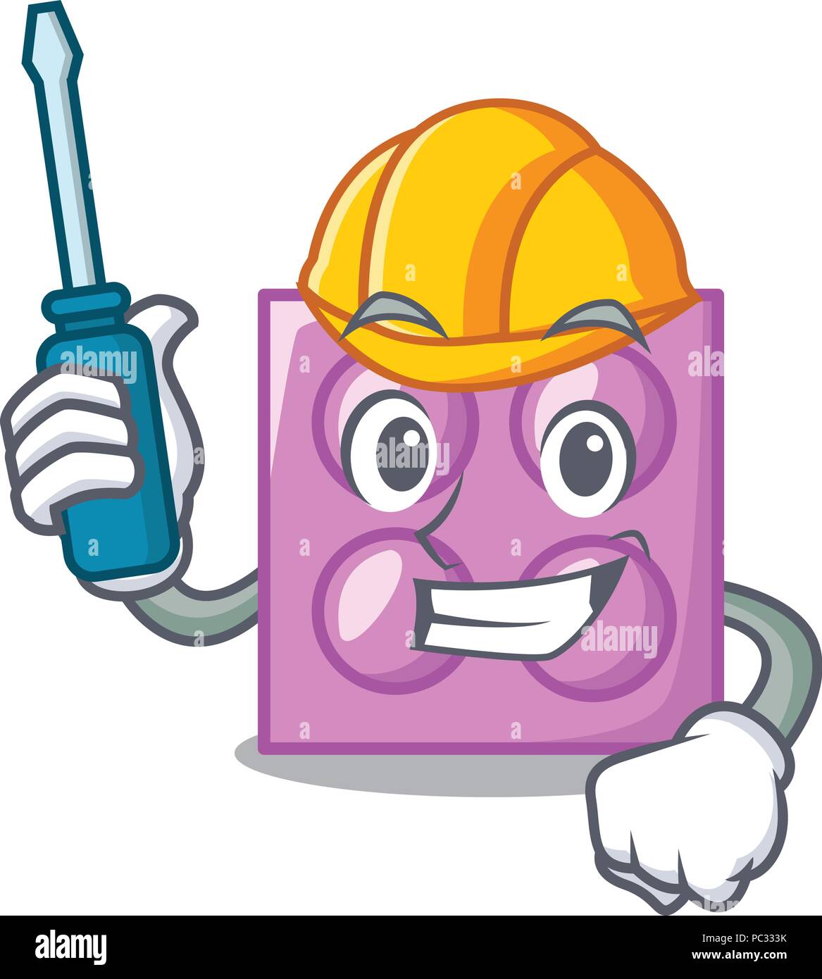 Automotive toy brick mascot cartoon Stock Vector Image & Art - Alamy