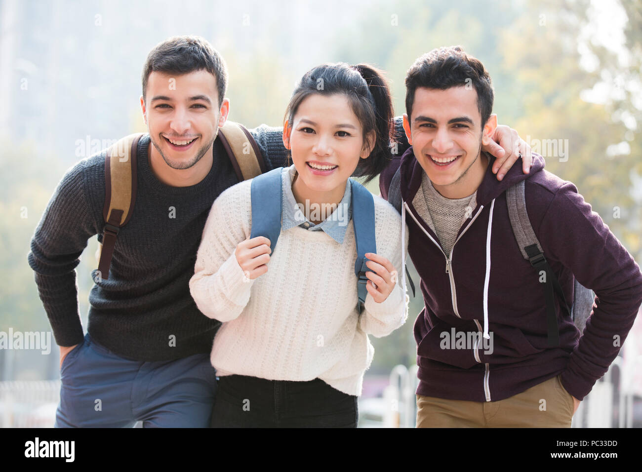 Multi ethnic school students campus hi-res stock photography and images ...