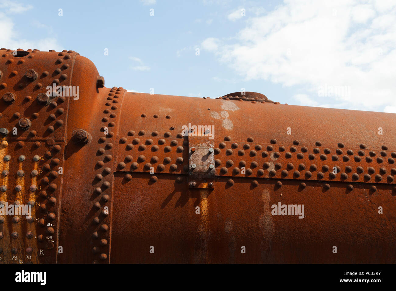 Rusty Boilers waiting For Restoration Stock Photo - Alamy