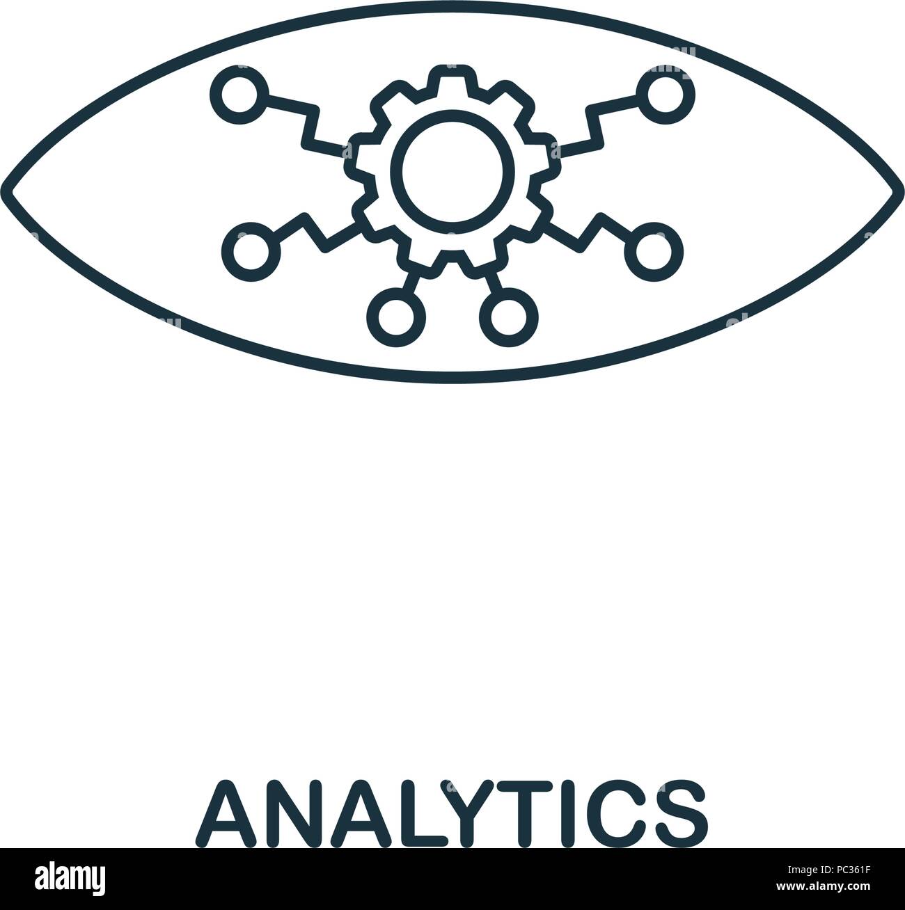 Analytics creative icon. Simple element illustration. Analytics concept ...