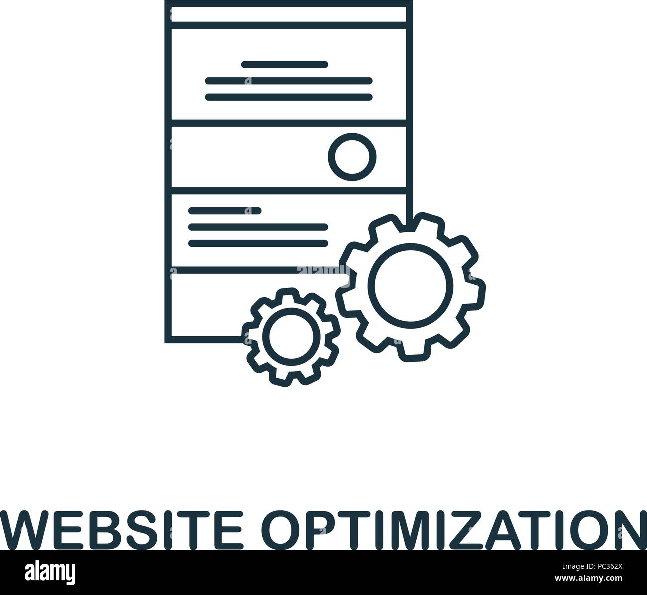 Website Optimization creative icon. Simple element illustration ...