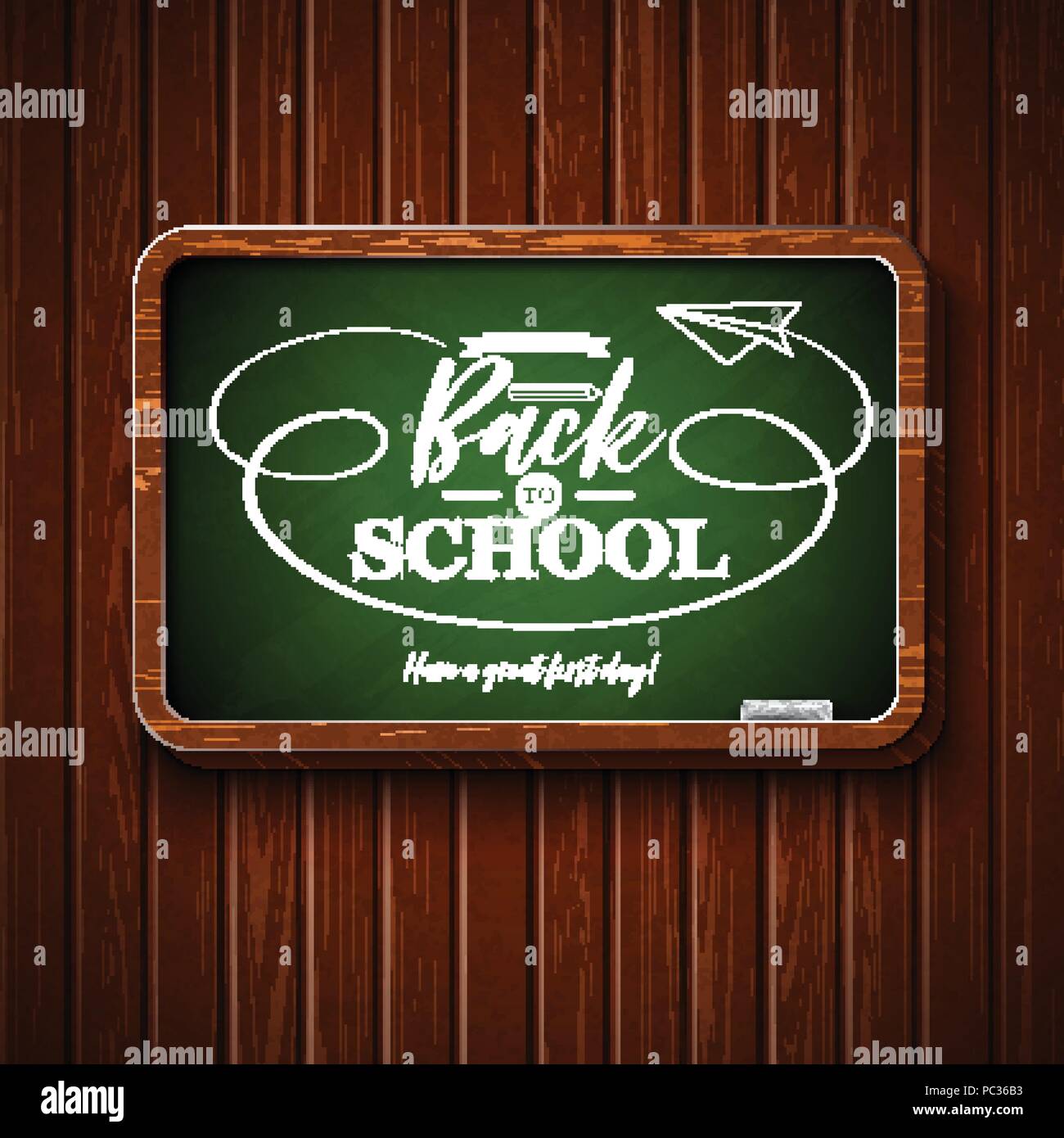 Welcome back school chalkboard background hi-res stock photography and ...