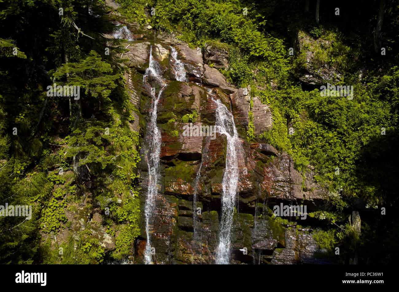 top view of the waterfall Stock Photo - Alamy