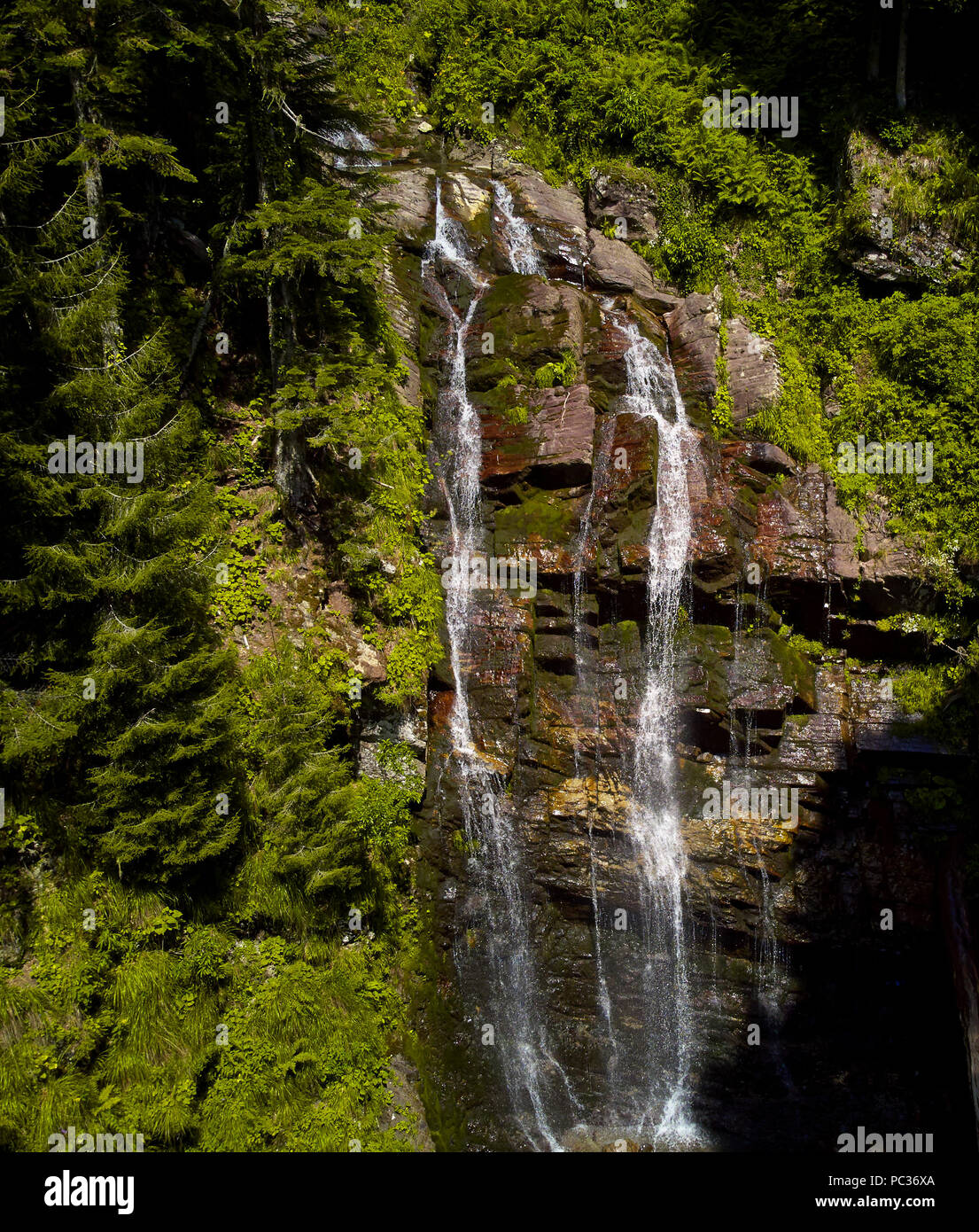 top view of the waterfall Stock Photo - Alamy