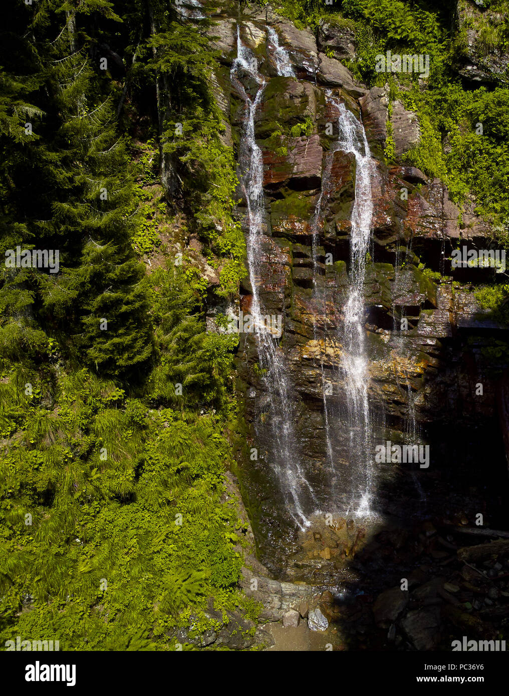 top view of the waterfall Stock Photo - Alamy