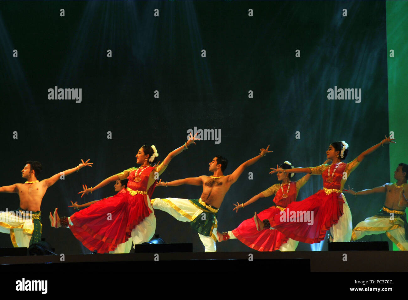 Dance and song performance inarmy stadium in Dhaka Stock Photo - Alamy