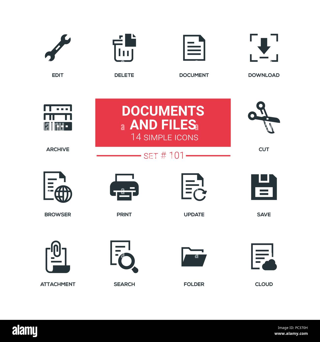 Files design Stock Vector Images - Alamy