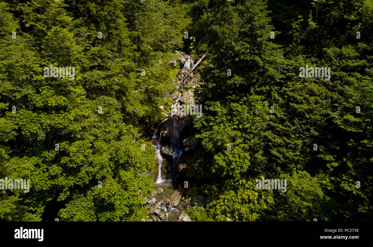 top view of the waterfall Stock Photo - Alamy