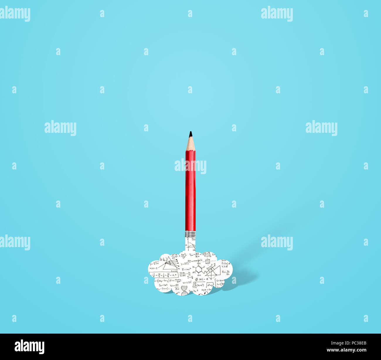 Pencil rocket symbol flying hi-res stock photography and images - Alamy